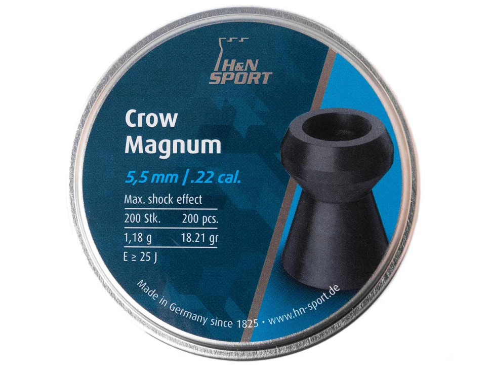 Пульки HN Crow Magnum кал. 5,5мм, 1,18г (200 шт./бан.) купить, продажа ...