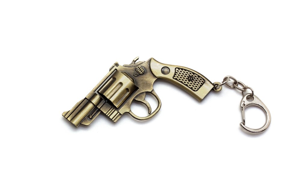 Брелок Microgun XS Револьвер Smith and Wesson M36 Золотой купить ...